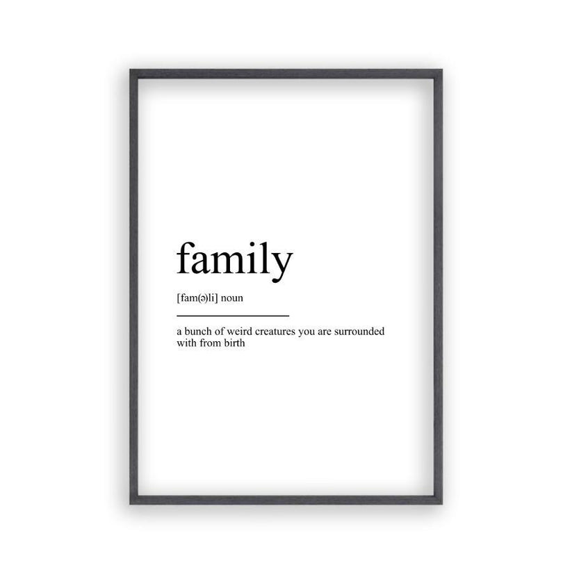 Family Definition Print – Blim & Blum UK